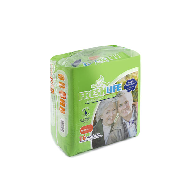 Freshlife Senior Diapers Medium ,packing 16 pads - شركة الحوراني لصناعة ...